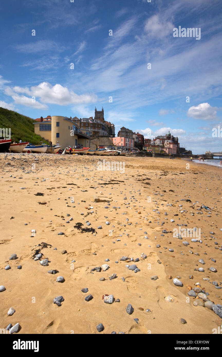 A view along Cromer beach Stock Photo - Alamy