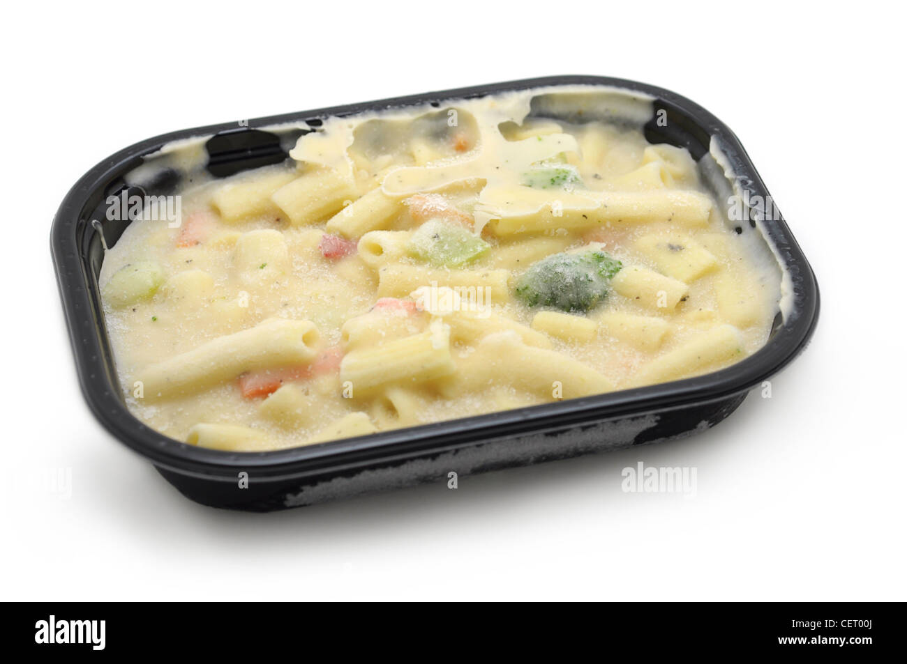 Frozen Dinner, straight from freezer, still frozen Stock Photo - Alamy
