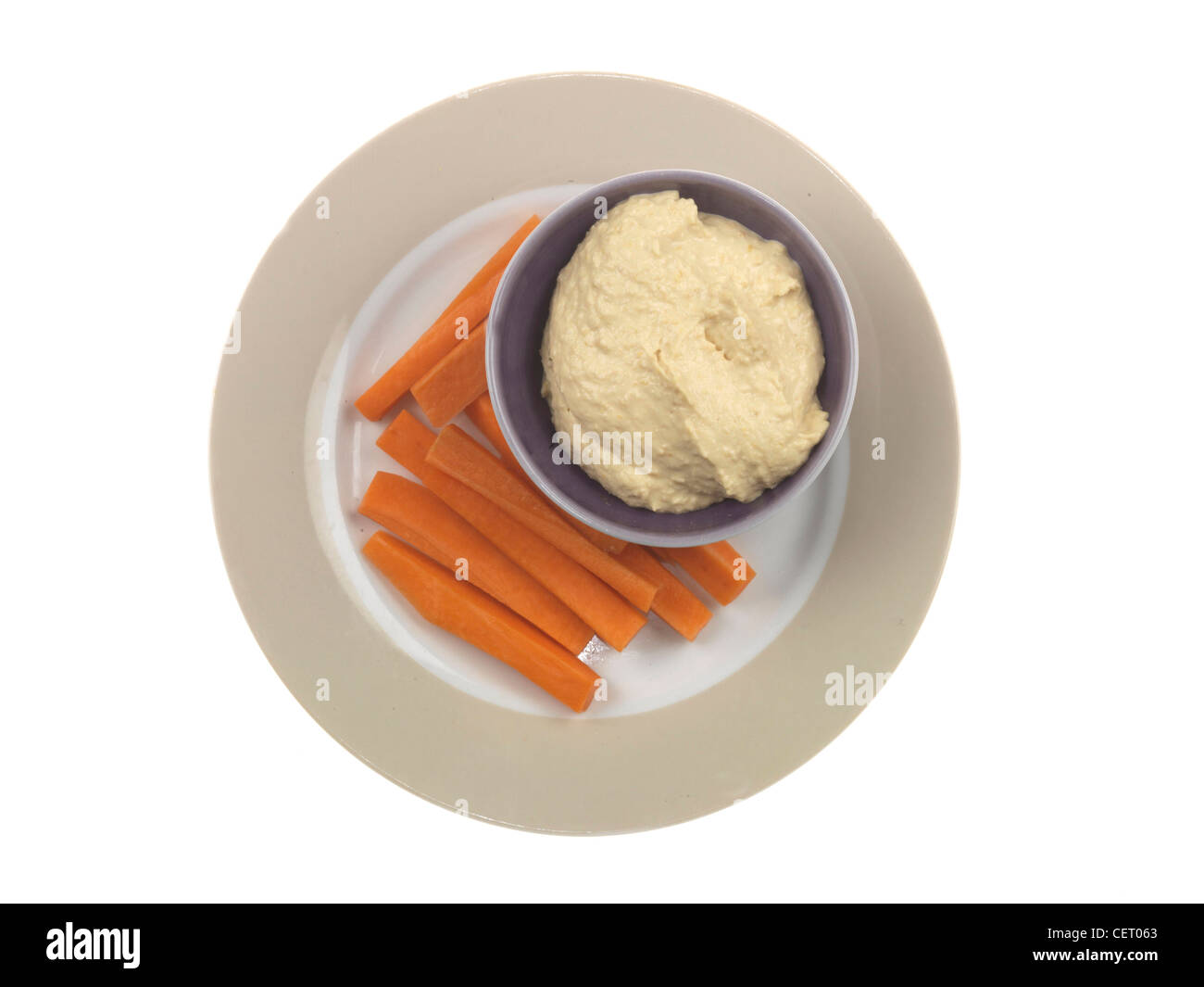 Humous with Carrot Stock Photo - Alamy