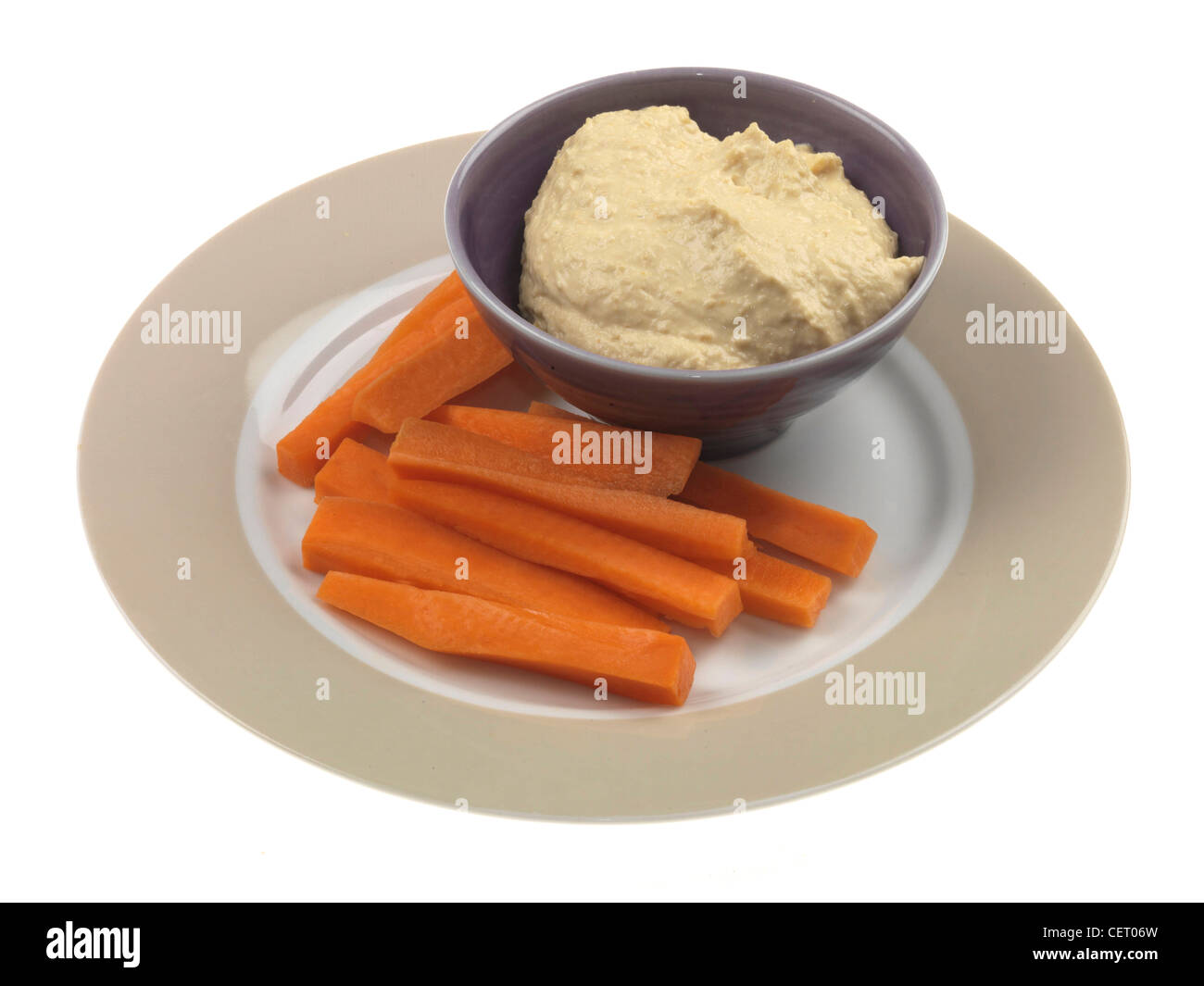 Humous with Carrot Stock Photo - Alamy