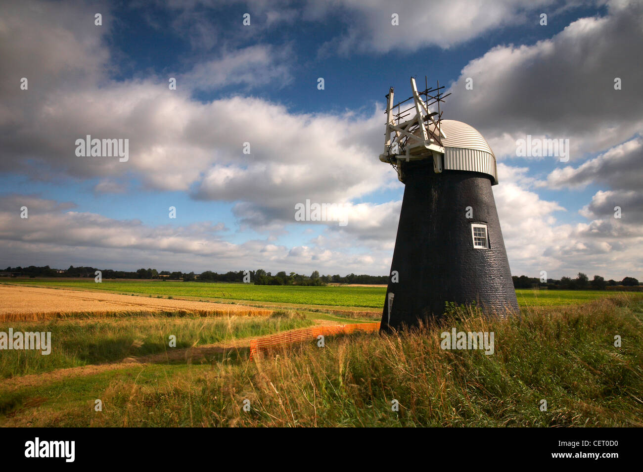 Runham Swim drainage mill on the Norfolk Broads Stock Photo - Alamy