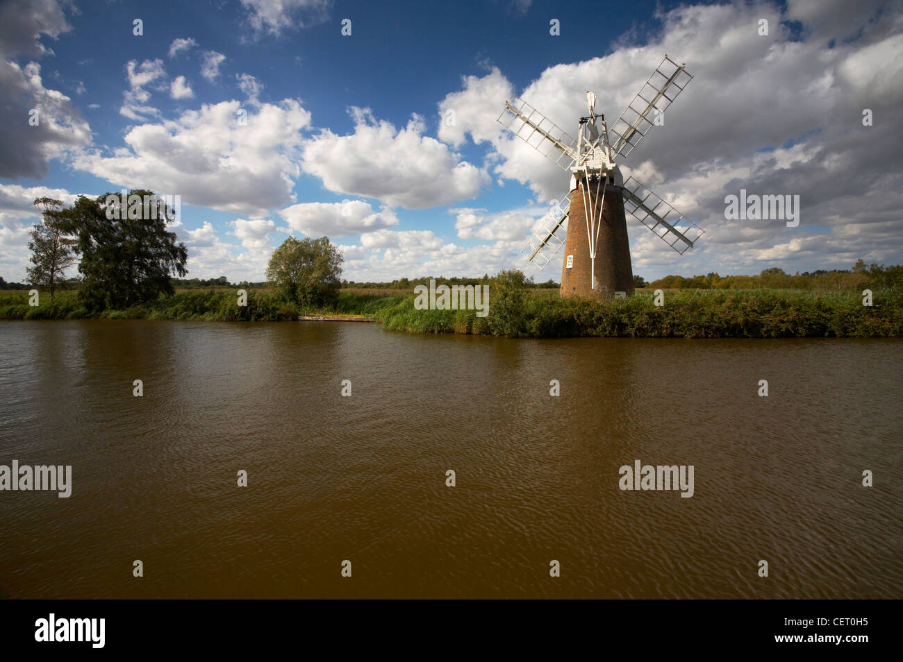 Turf Fen Windmill on the River Ant Stock Photo - Alamy