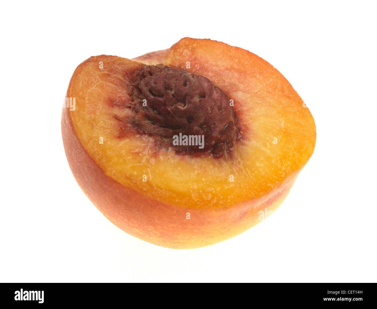 Close up of single peach hi-res stock photography and images - Alamy