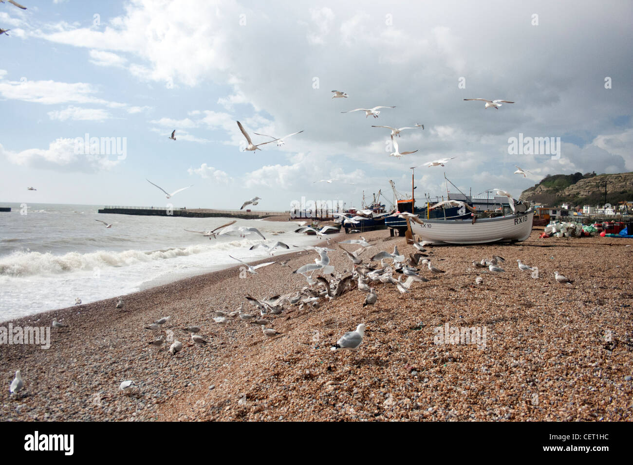 Hastings beach & seafront Stock Photo - Alamy