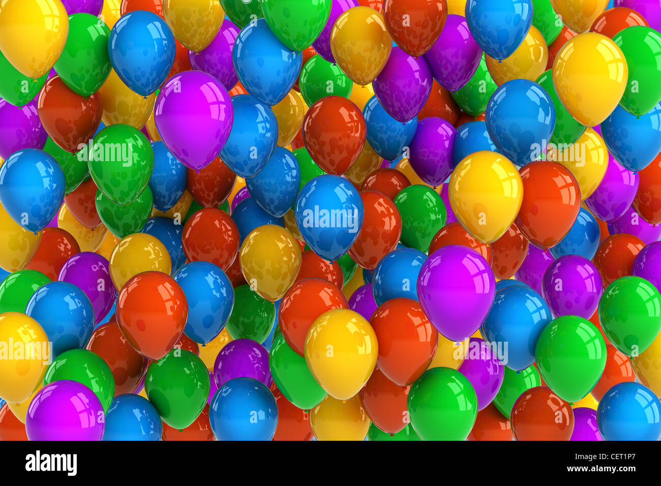 Colorful party balloon background Stock Photo - Alamy