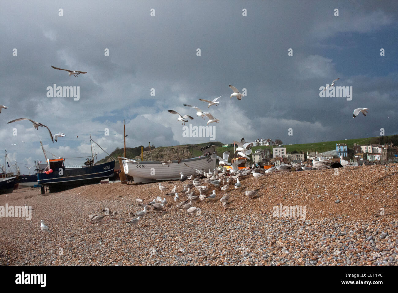 Hastings beach & seafront Stock Photo - Alamy