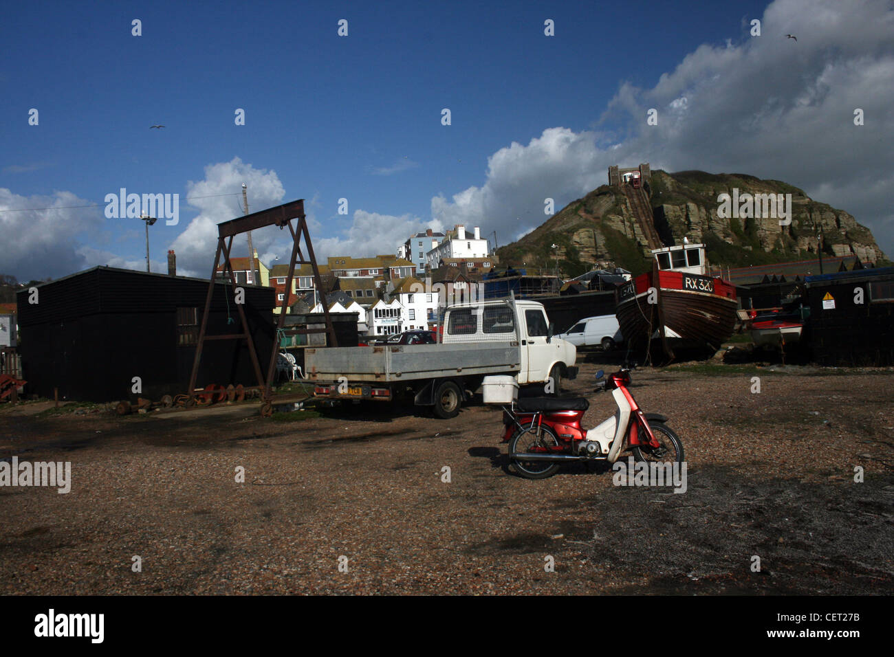 Hastings beach & seafront Stock Photo - Alamy
