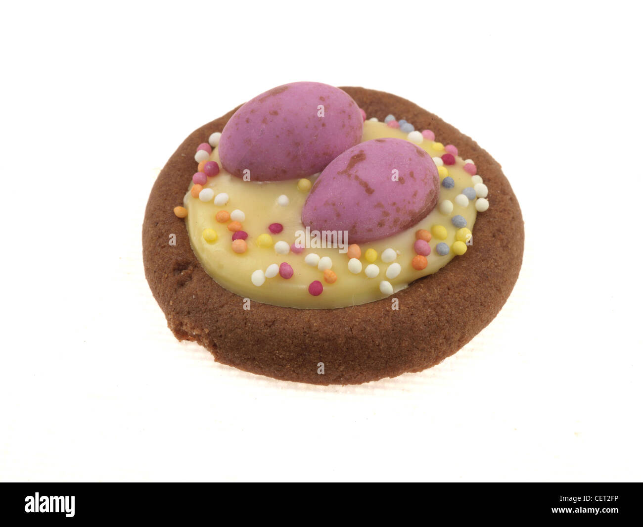 Novelty Celebration Festive Decorated Easter Biscuits Isolated Against ...