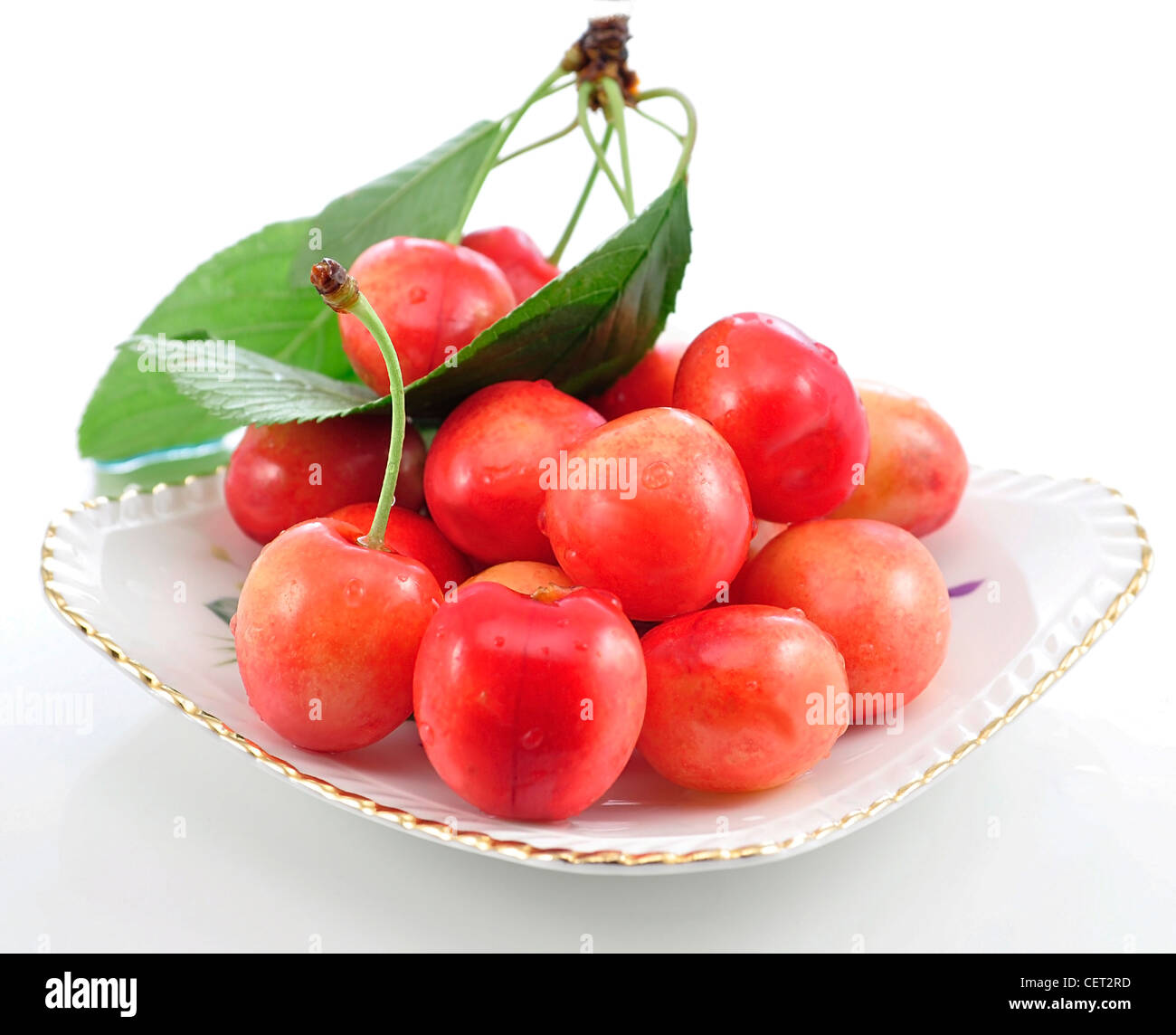 Yellow sweet cherry hi-res stock photography and images - Alamy