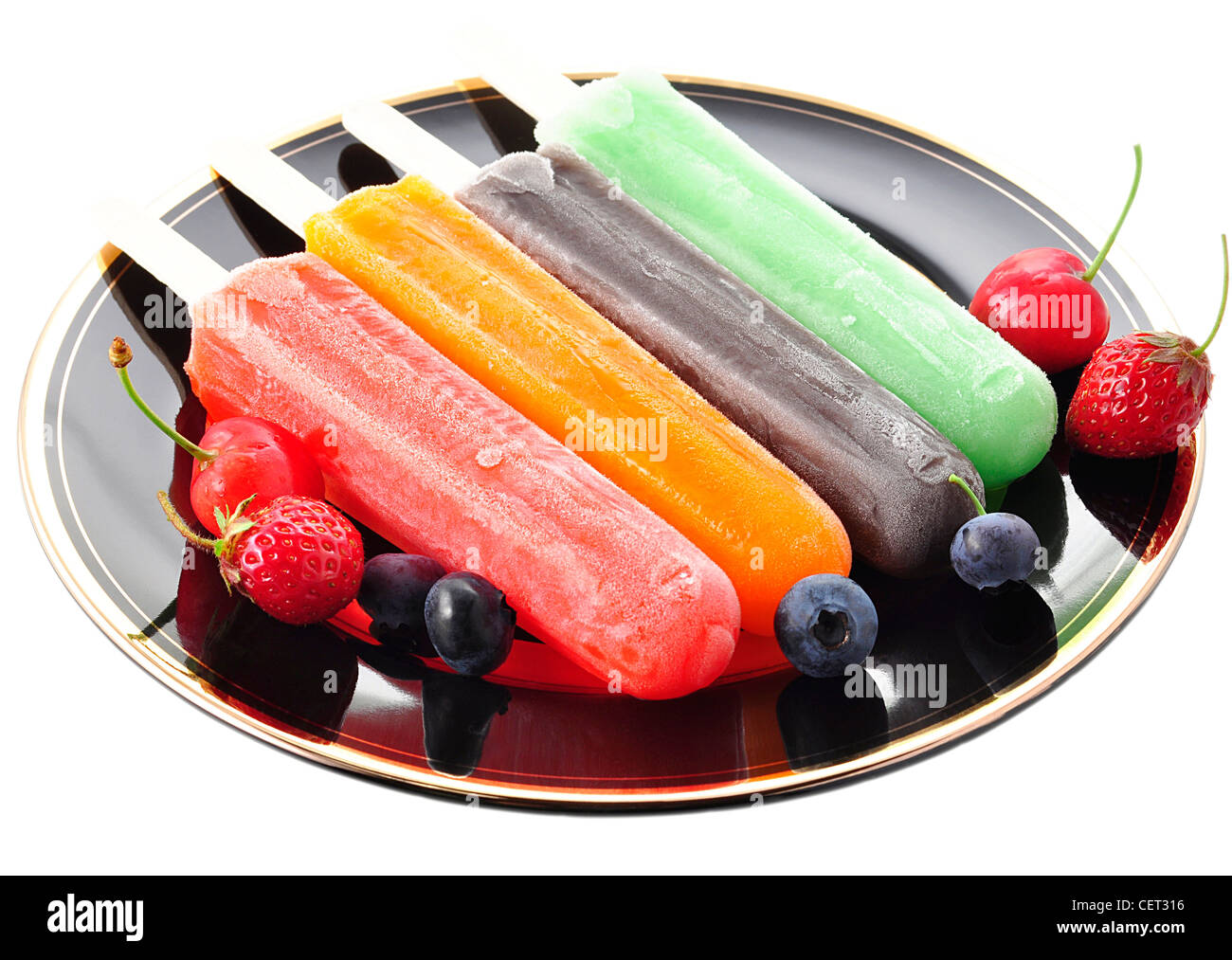 Lime frozen fruit on stick hi-res stock photography and images - Alamy