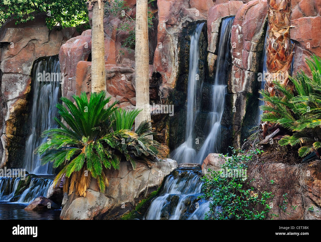 waterfalls in a park Stock Photo - Alamy