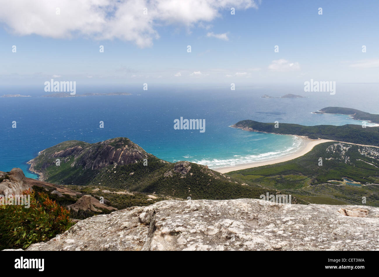 The view over Wilsons Promontory from Mount Oberon, WIlsons Promontory ...