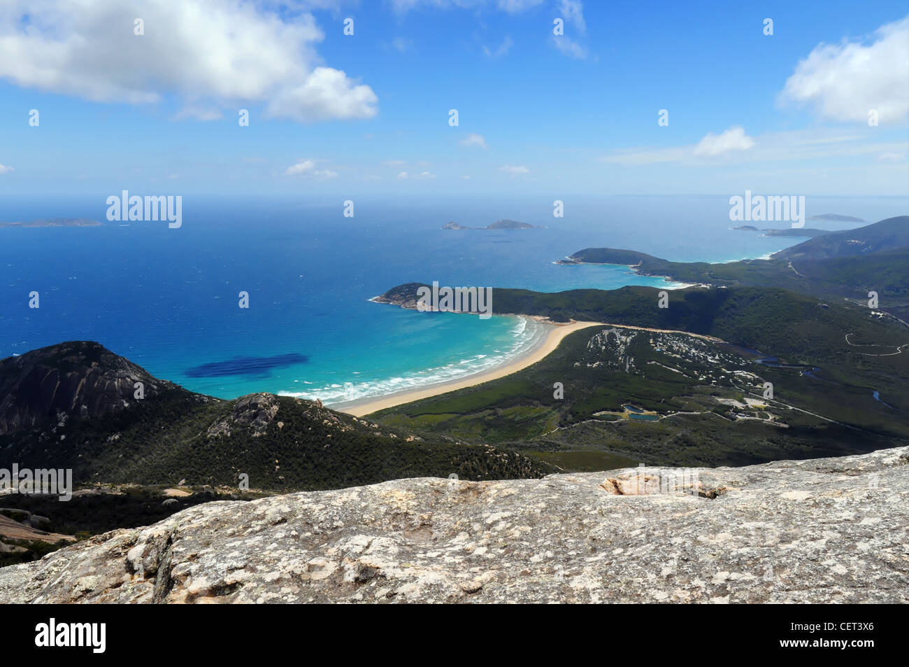 The view over Wilsons Promontory from Mount Oberon, WIlsons Promontory ...