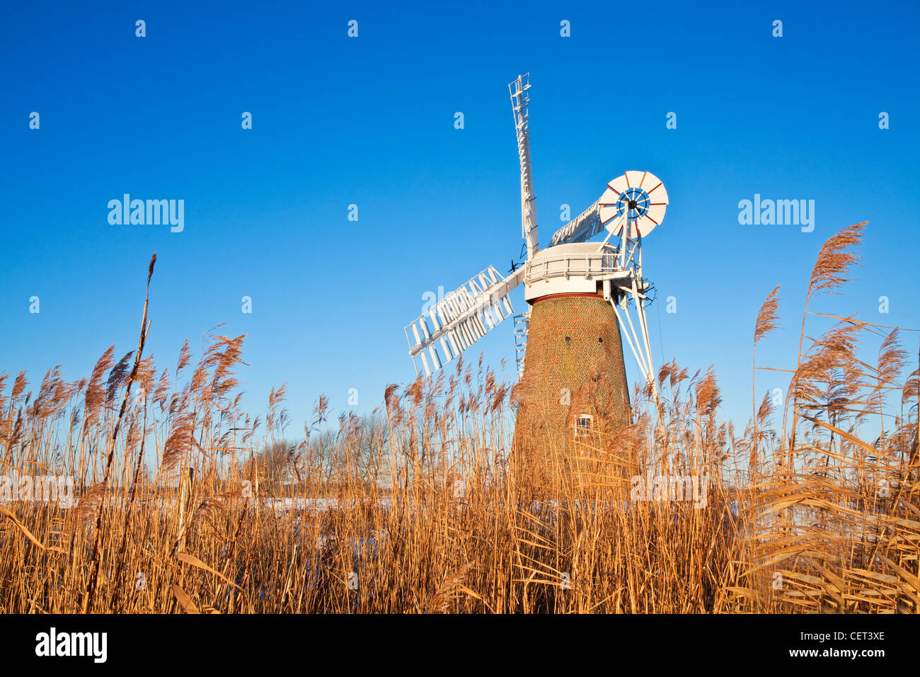 The newly restored Hardley Drainage Mill, originally built in 1874, on ...