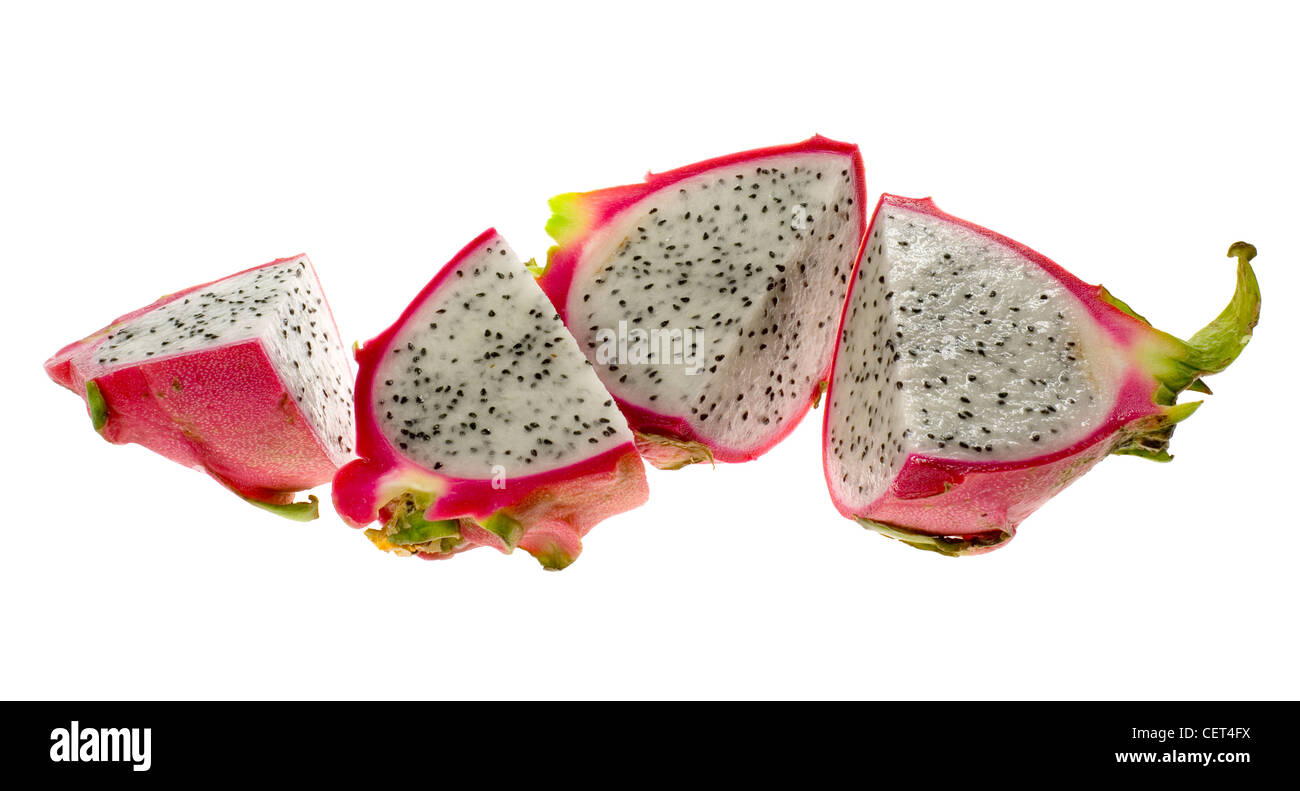 Tropical fruit - Dragonfruit isolated on white background Stock Photo ...