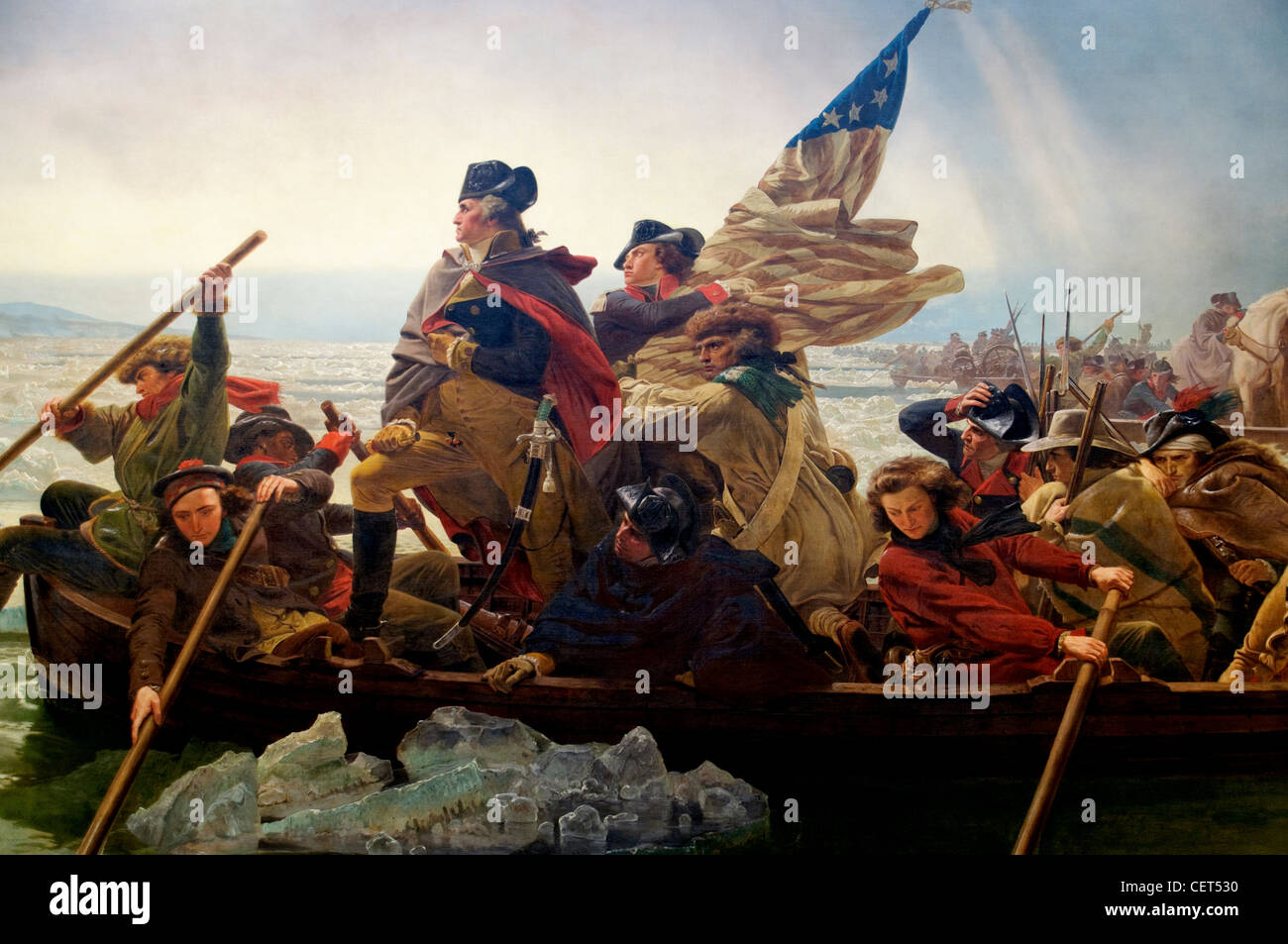 George Washington Crossing the Delaware, 1851, by Emanuel Leutze ...