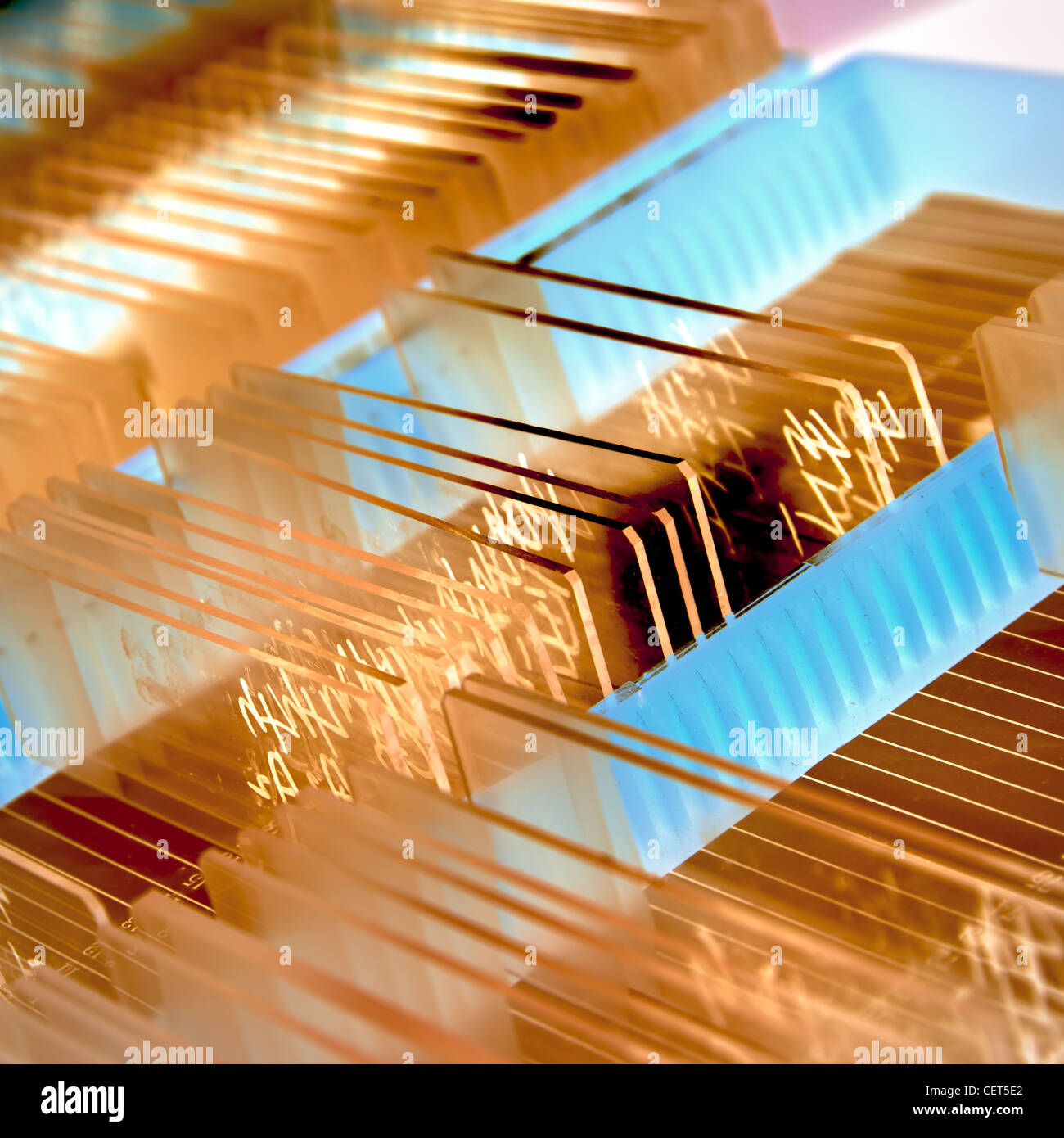 medical science background glass microscope slide Stock Photo - Alamy