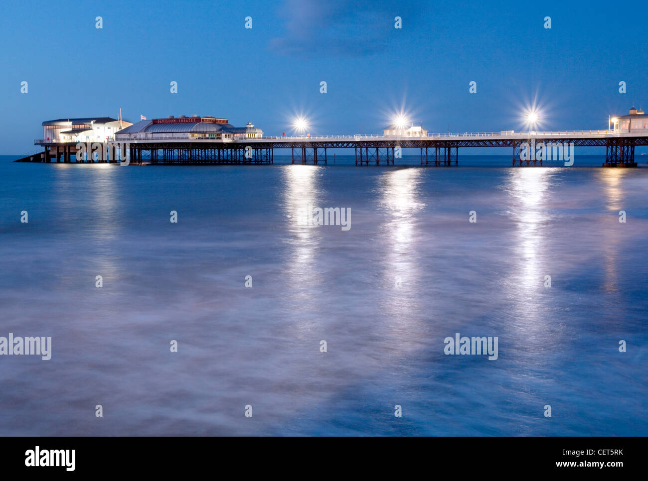 Cromer Pier at night, on the Norfolk Coast Stock Photo - Alamy