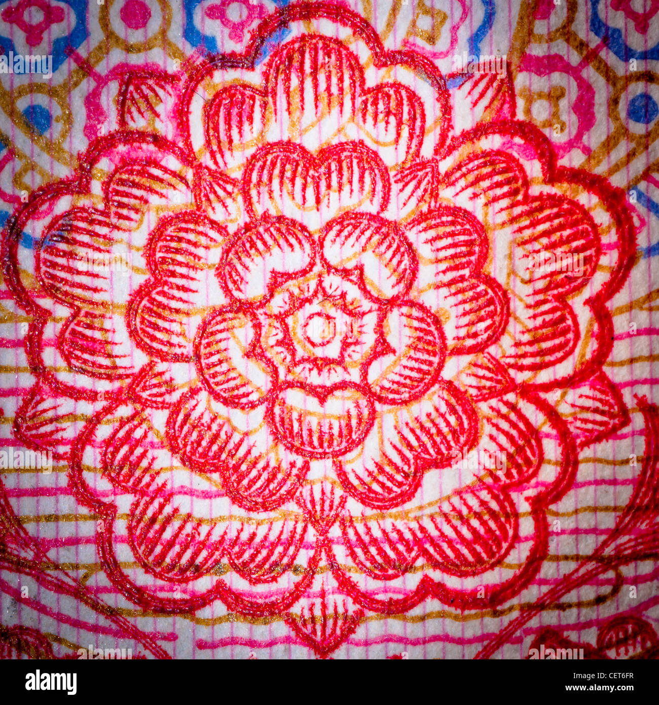 chinese money rmb background flower detail texture Stock Photo - Alamy
