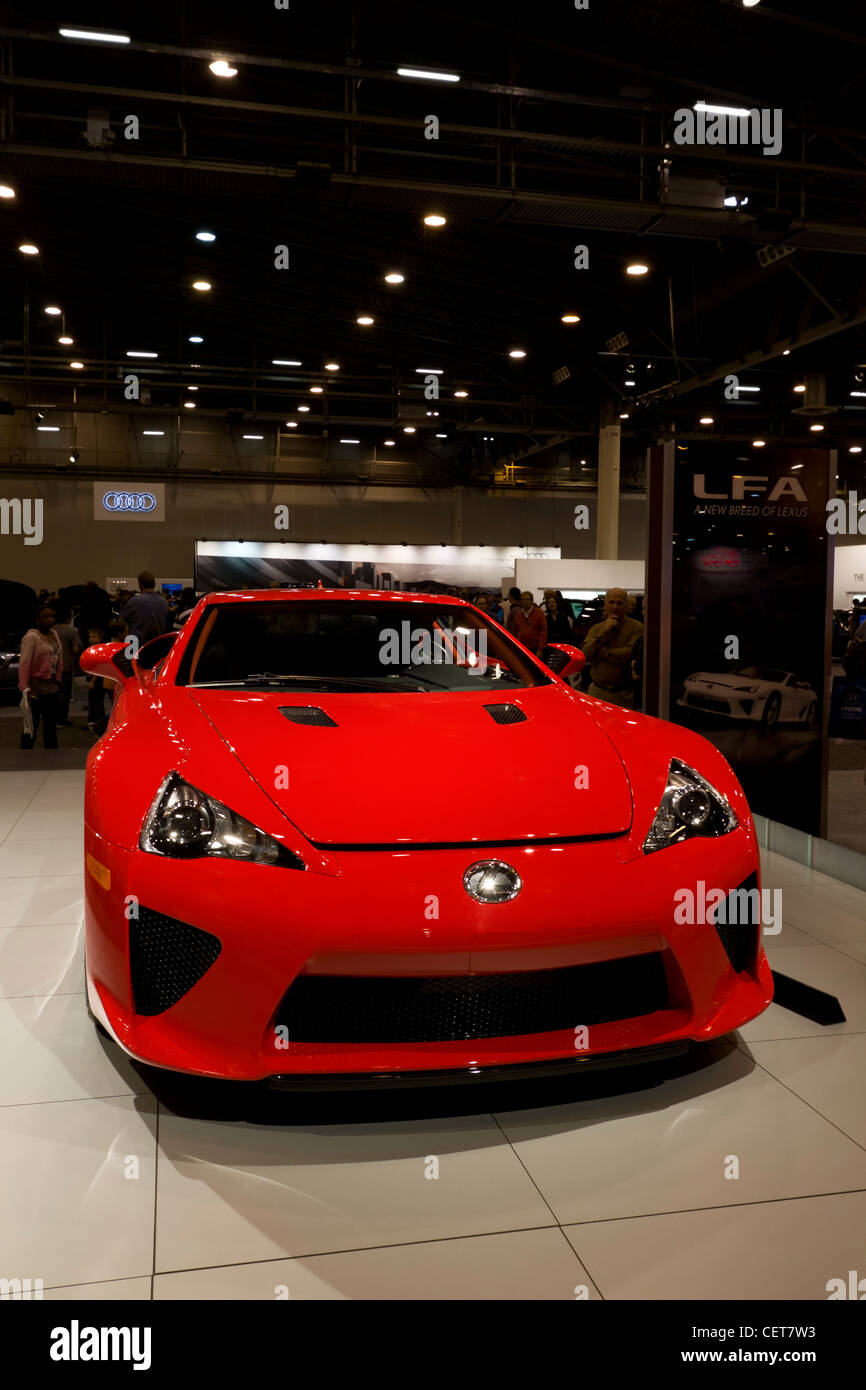 HOUSTON - JANUARY 2012: The 2012 Lexus LFA sports car at the Houston ...