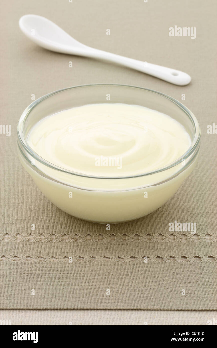 fresh and delicious creamy yogurt a healthy, nutritious and smooth ...