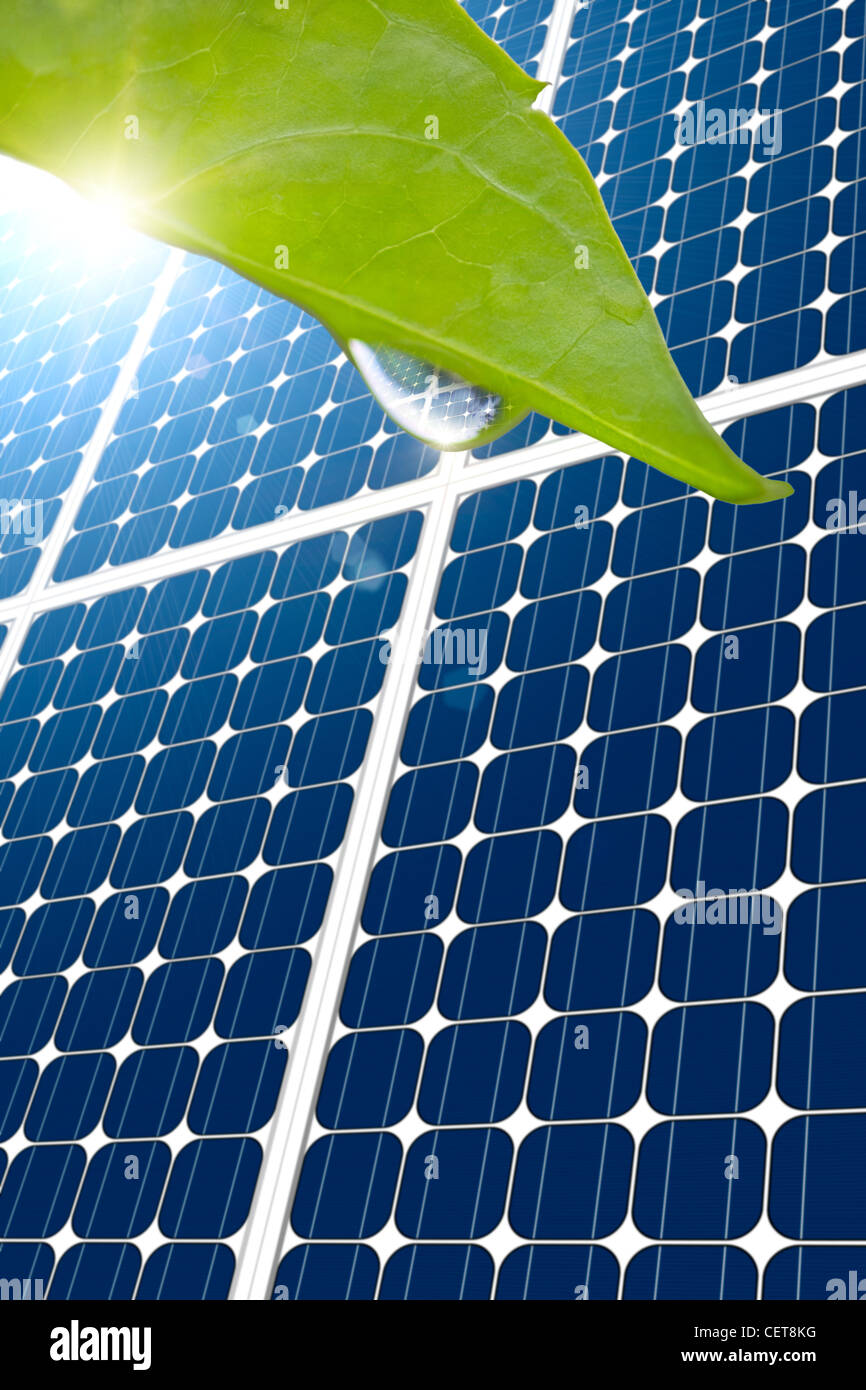 Solar panel water drop hi-res stock photography and images - Alamy