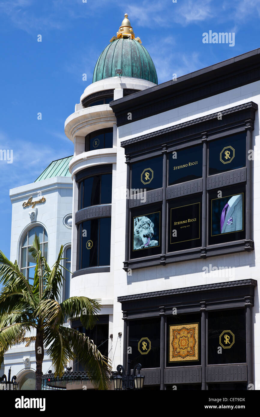 U.S.A., California, Los Angeles, the famous Rodeo Drive shops Stock ...