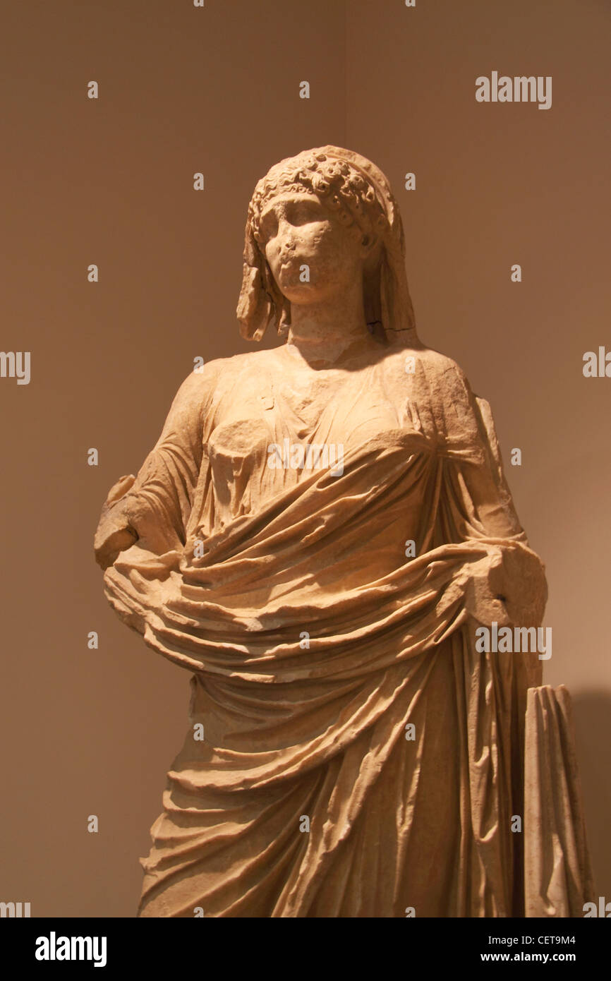 Statue of Agrippina the younger, wife of the Emperor Claudius ...