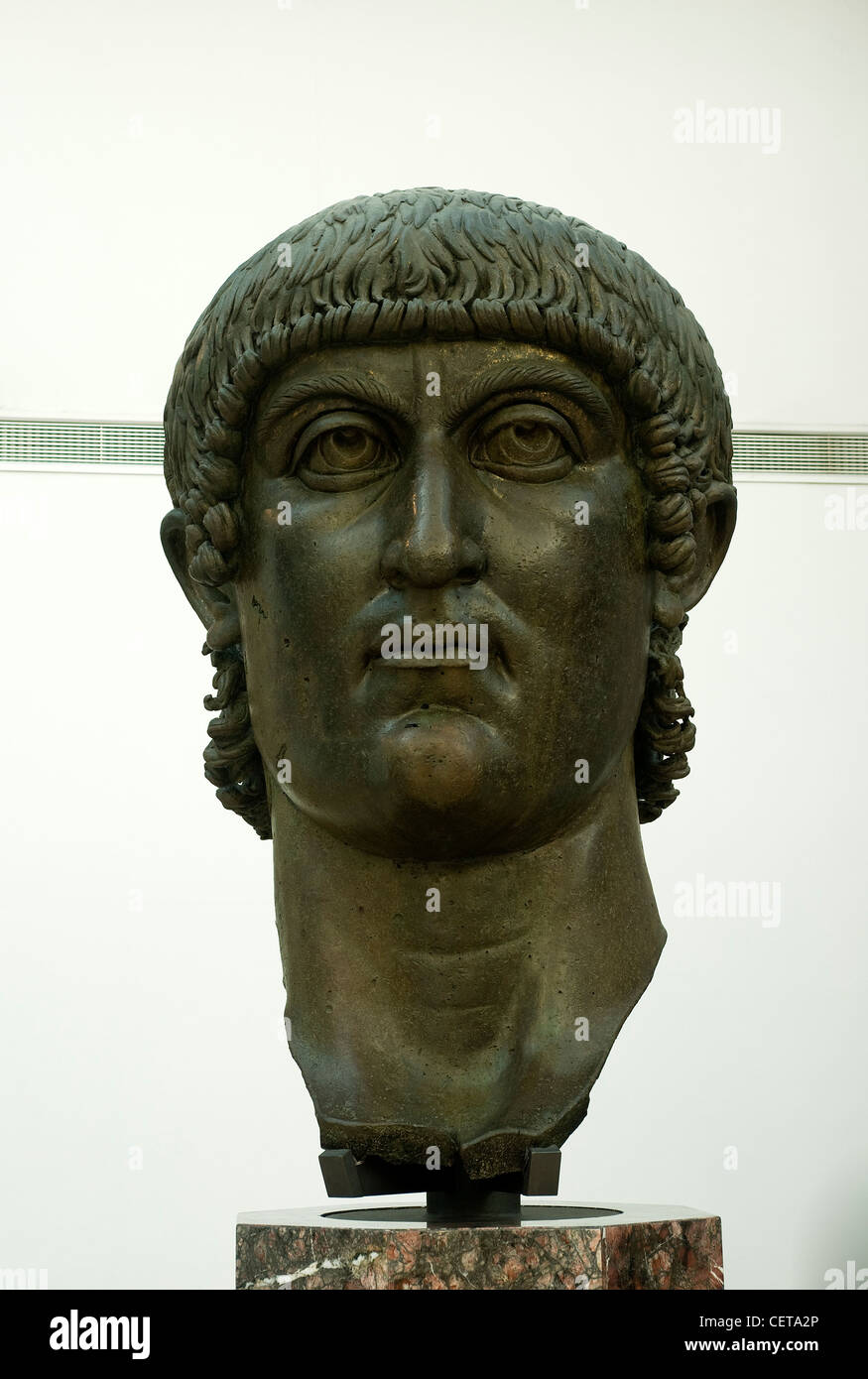 Head of Colossal Bronze Statue of Constantine, Exedra of Marcus ...