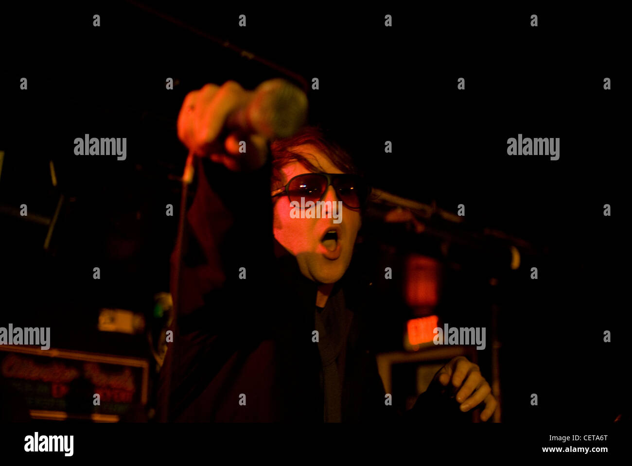 Indie synthpop/New Wave band Freezepop performed at the Middle East ...