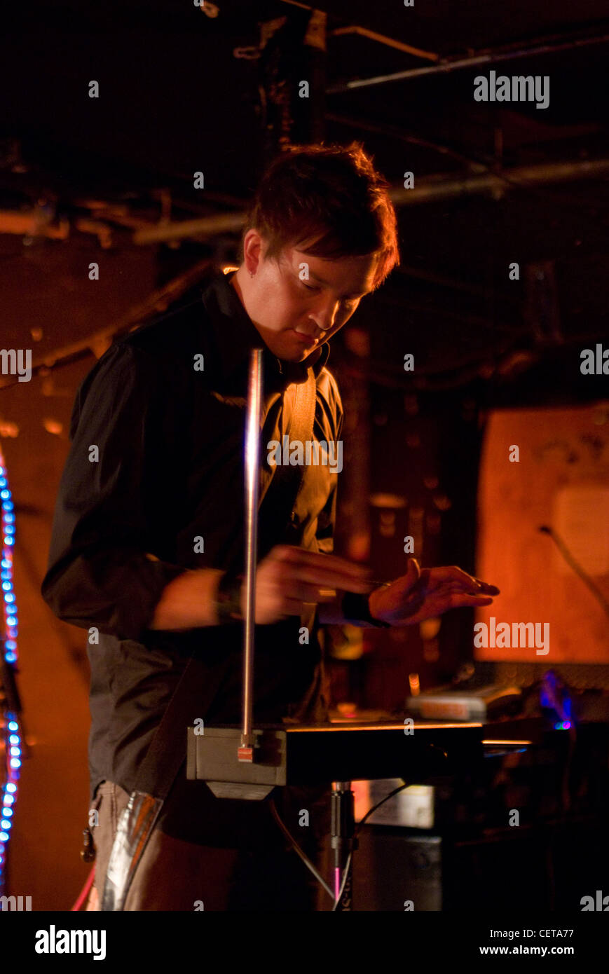 Indie synthpop/New Wave band Freezepop performed at the Middle East ...