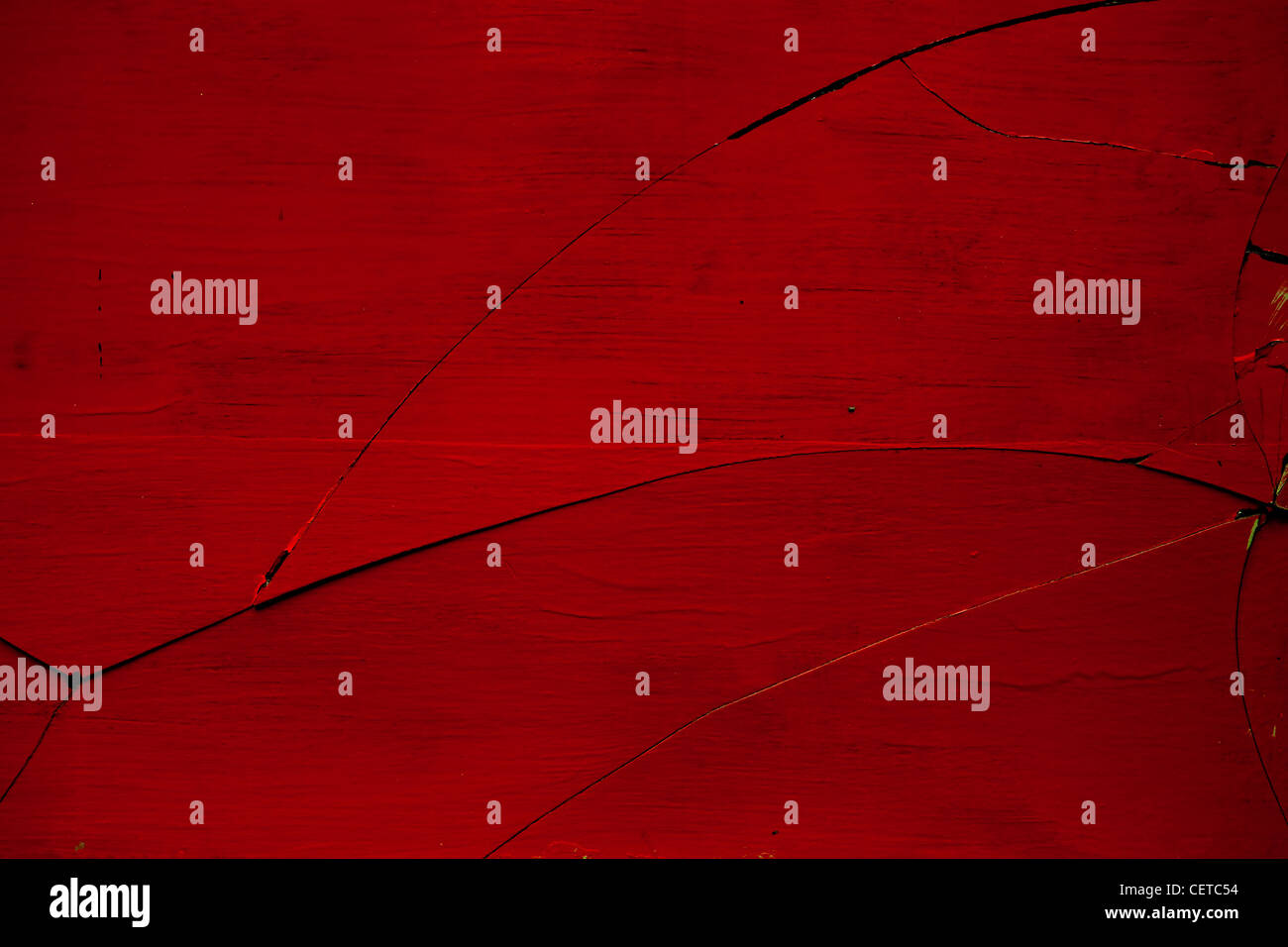 Broken red painted window Stock Photo - Alamy