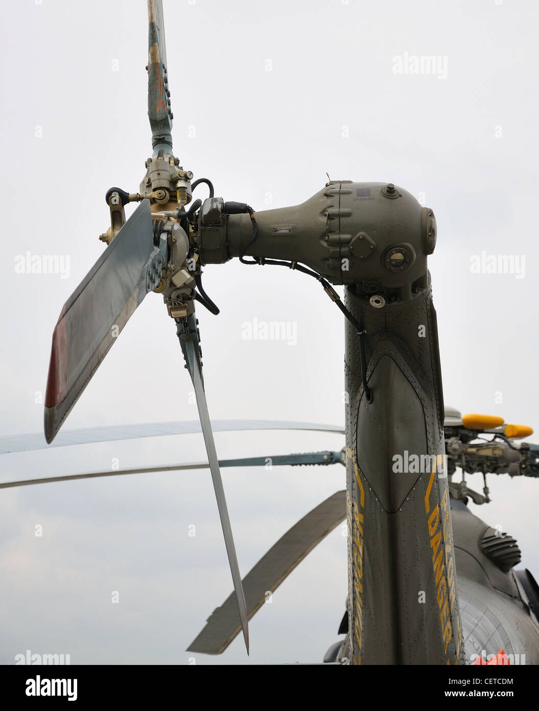 Detail image of helicopter's rear rotor Stock Photo - Alamy