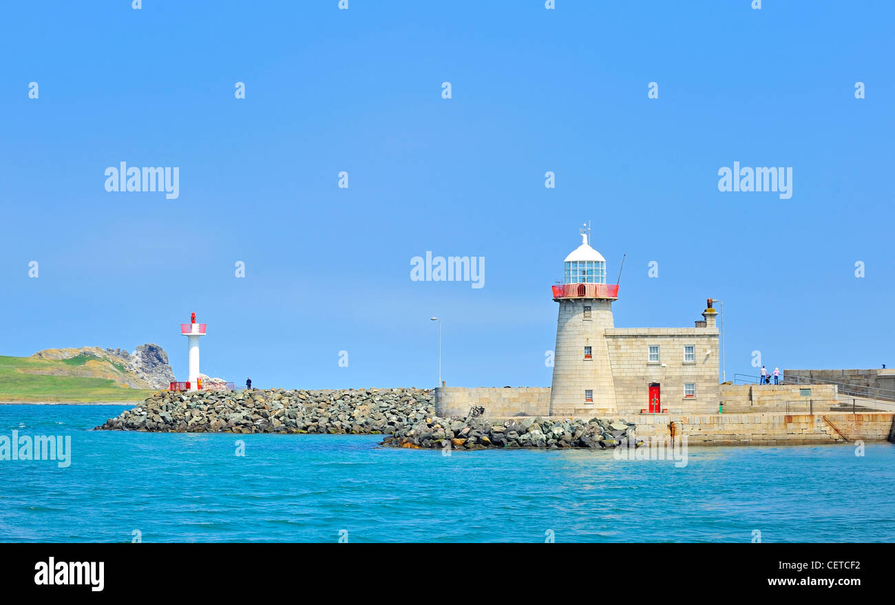 the lighthouse in howth near dublin, ireland Stock Photo - Alamy