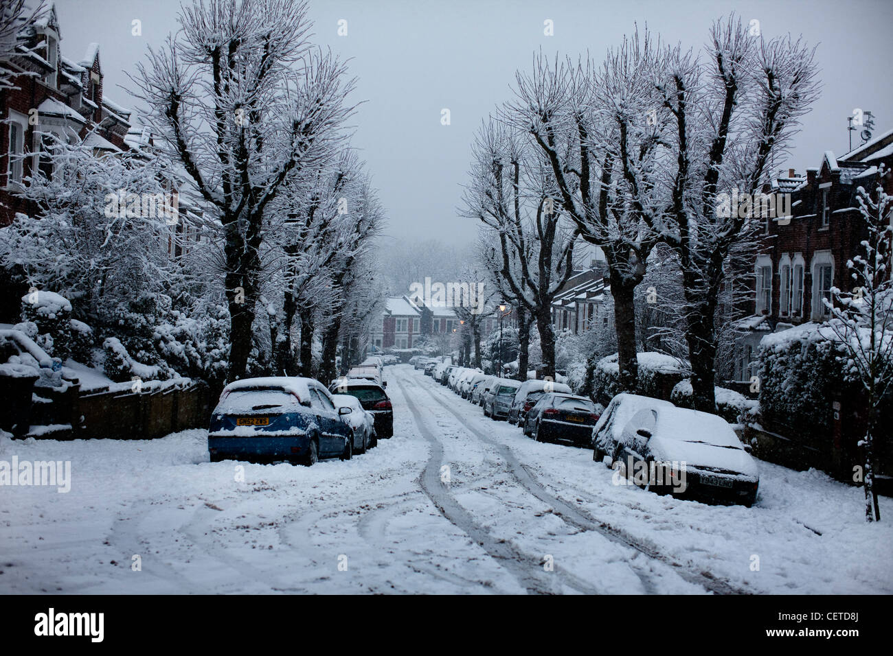 snow covered Highgate, London Stock Photo - Alamy