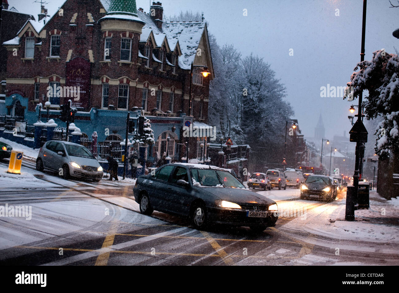 snow covered Highgate, London Stock Photo - Alamy