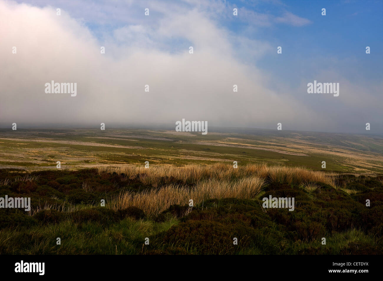 North Yorkshire moor, approach of sea fog Stock Photo - Alamy