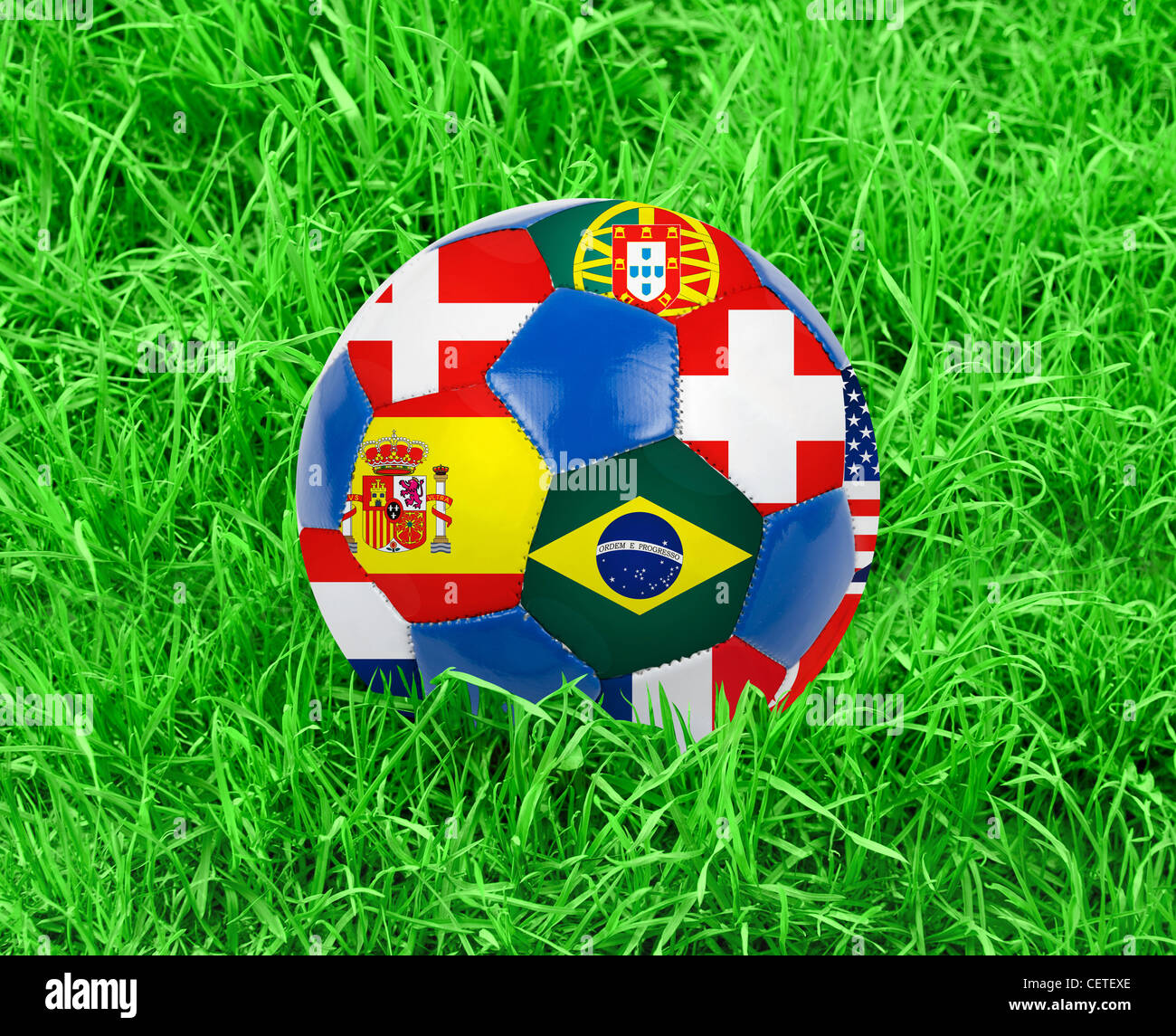 World cup football with nations flags isolated on a white Stock Photo ...