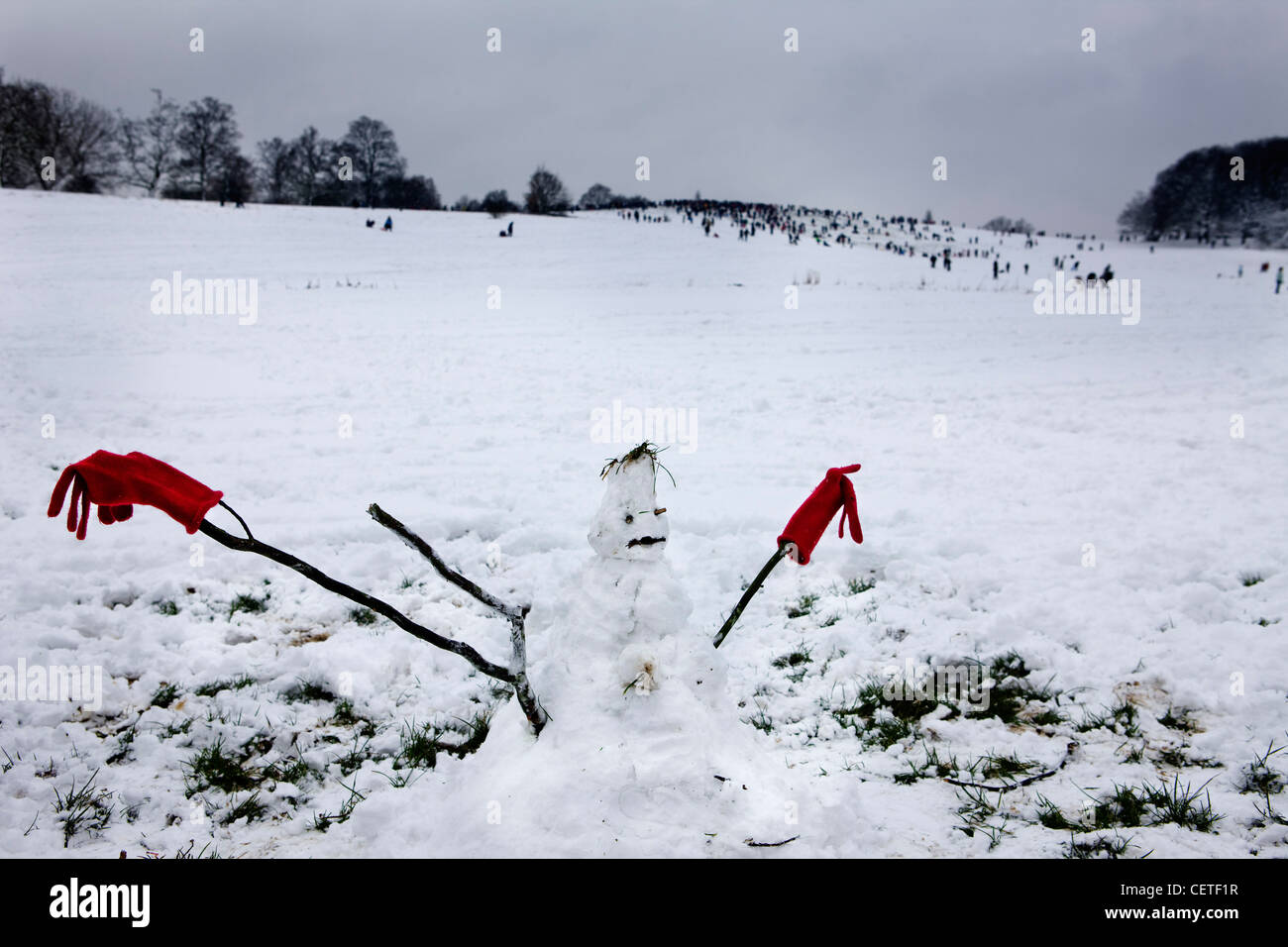 Snowman, Hampstead Heath, London Stock Photo - Alamy