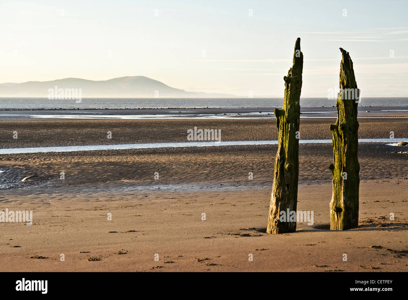 A view of Solway bay with Mount Criffel on the horizon Stock Photo - Alamy