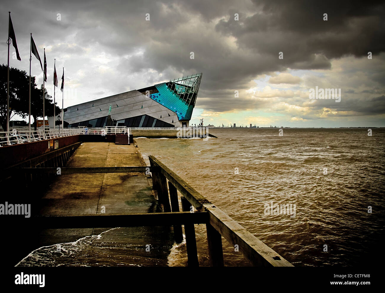 An exterior view of The Deep aquarium on the waterfront at Hull Stock ...