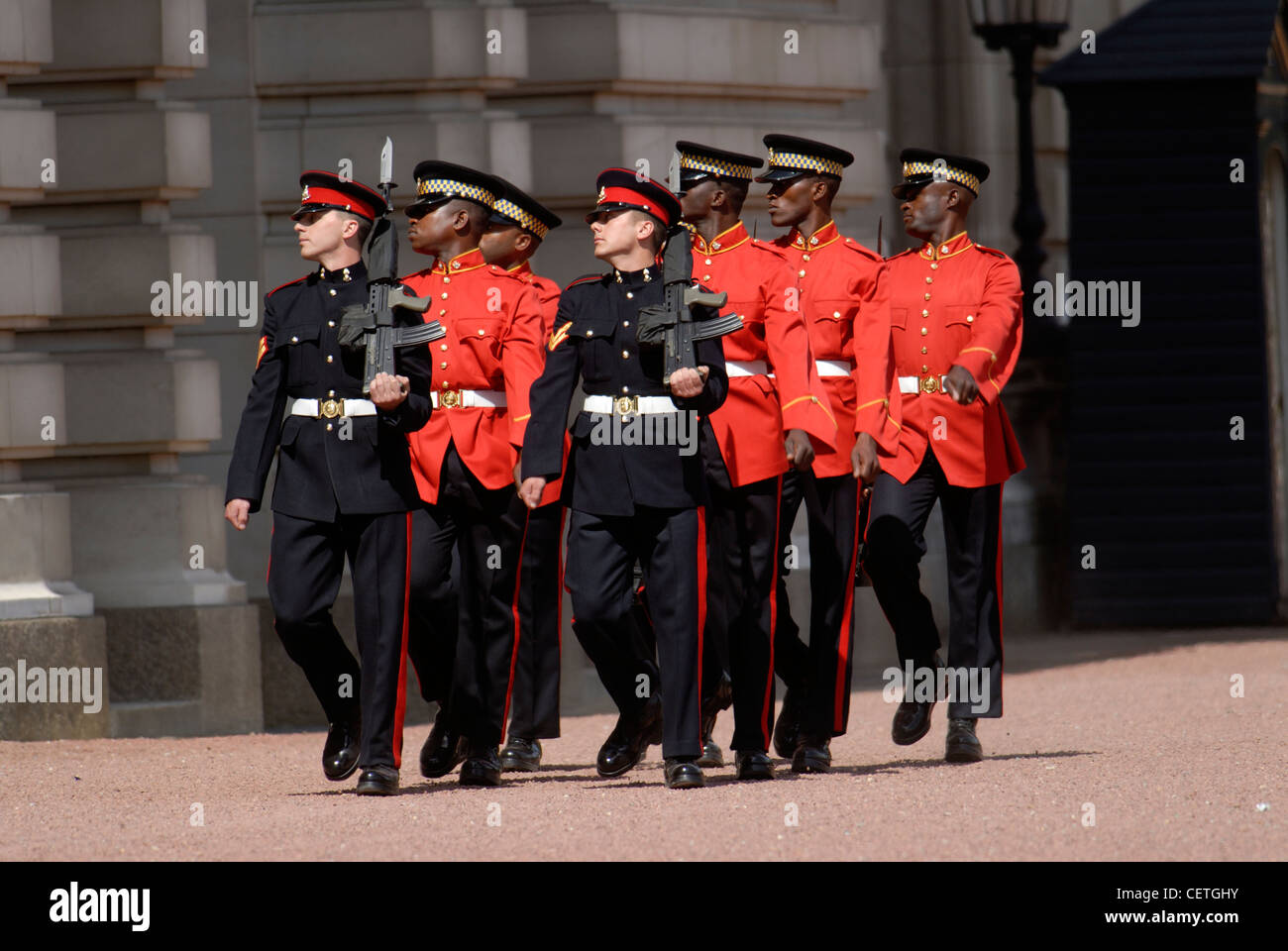 Changing of the Guard ceremony at Buckingham Palace Stock Photo - Alamy