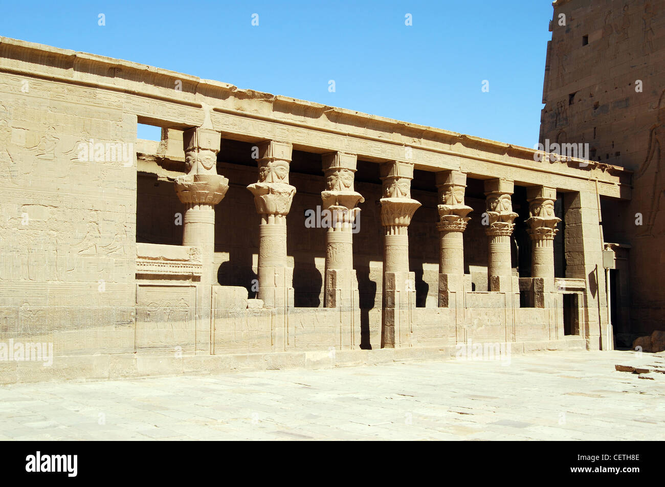 Philae Temple Egypt number 3029 Stock Photo - Alamy