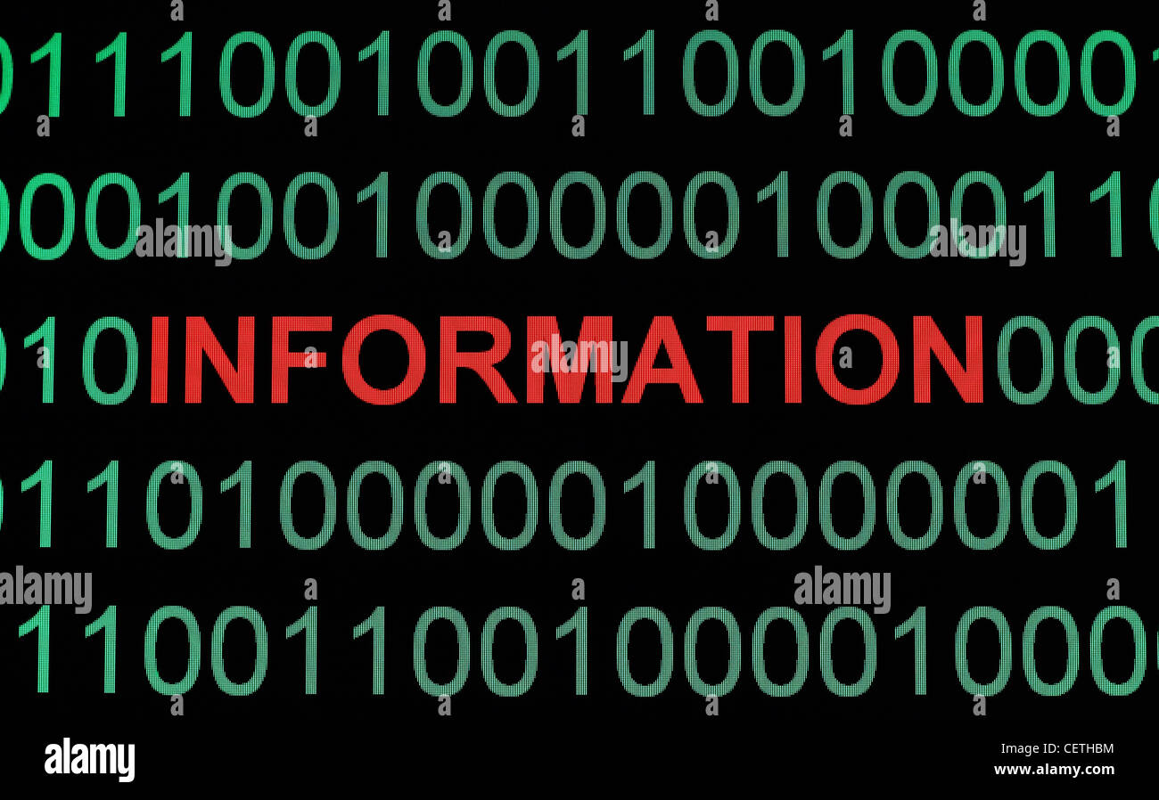Binary data concept Stock Photo - Alamy