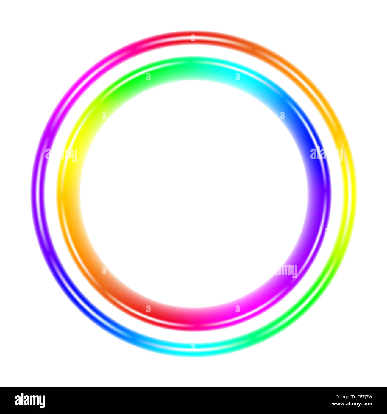 Multicolor spectral circle. Illustration on white background Stock ...