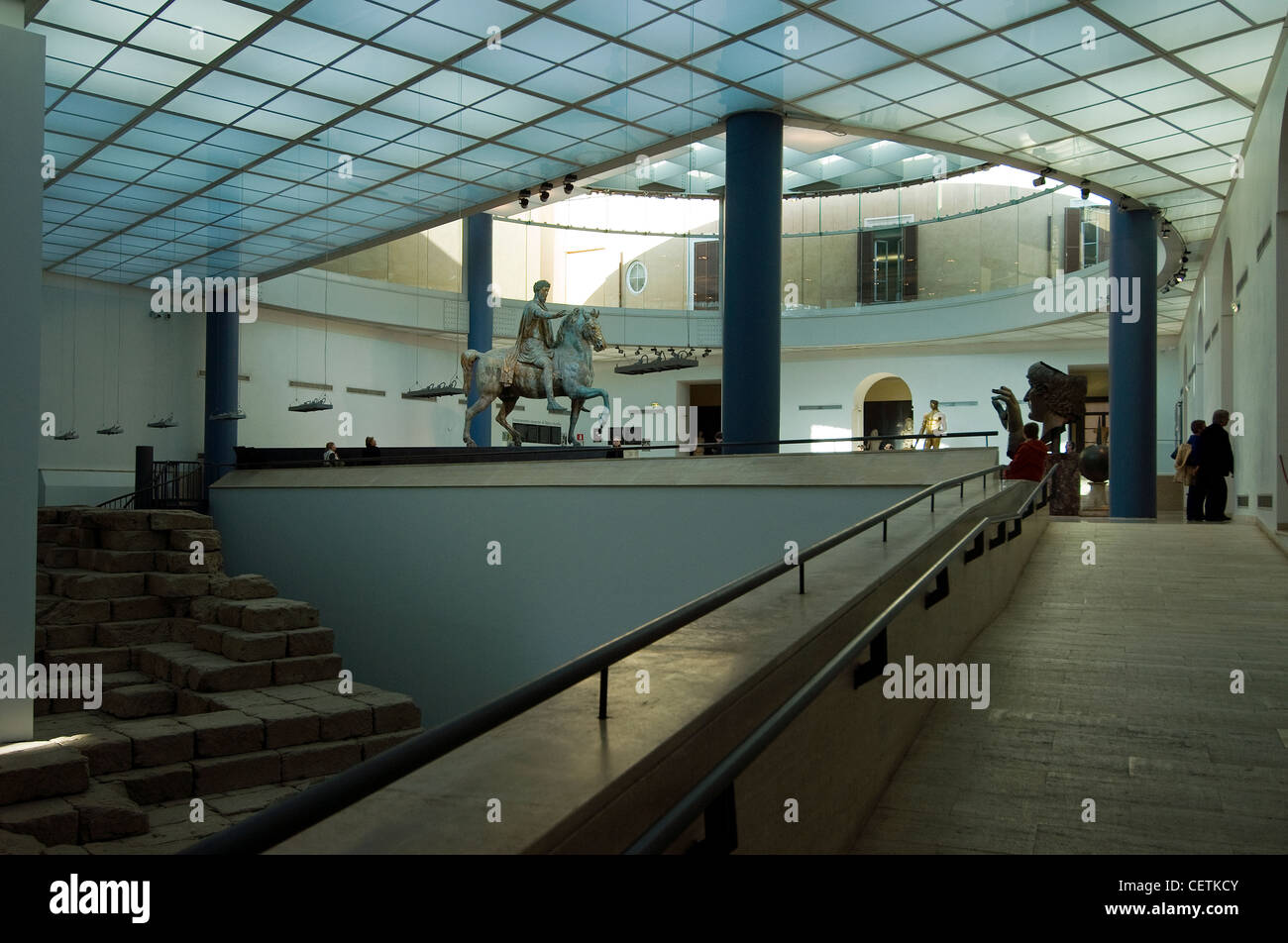 Marcus Aurelius Exedra, Capitoline Museums, Rome, Latium, Italy Stock ...