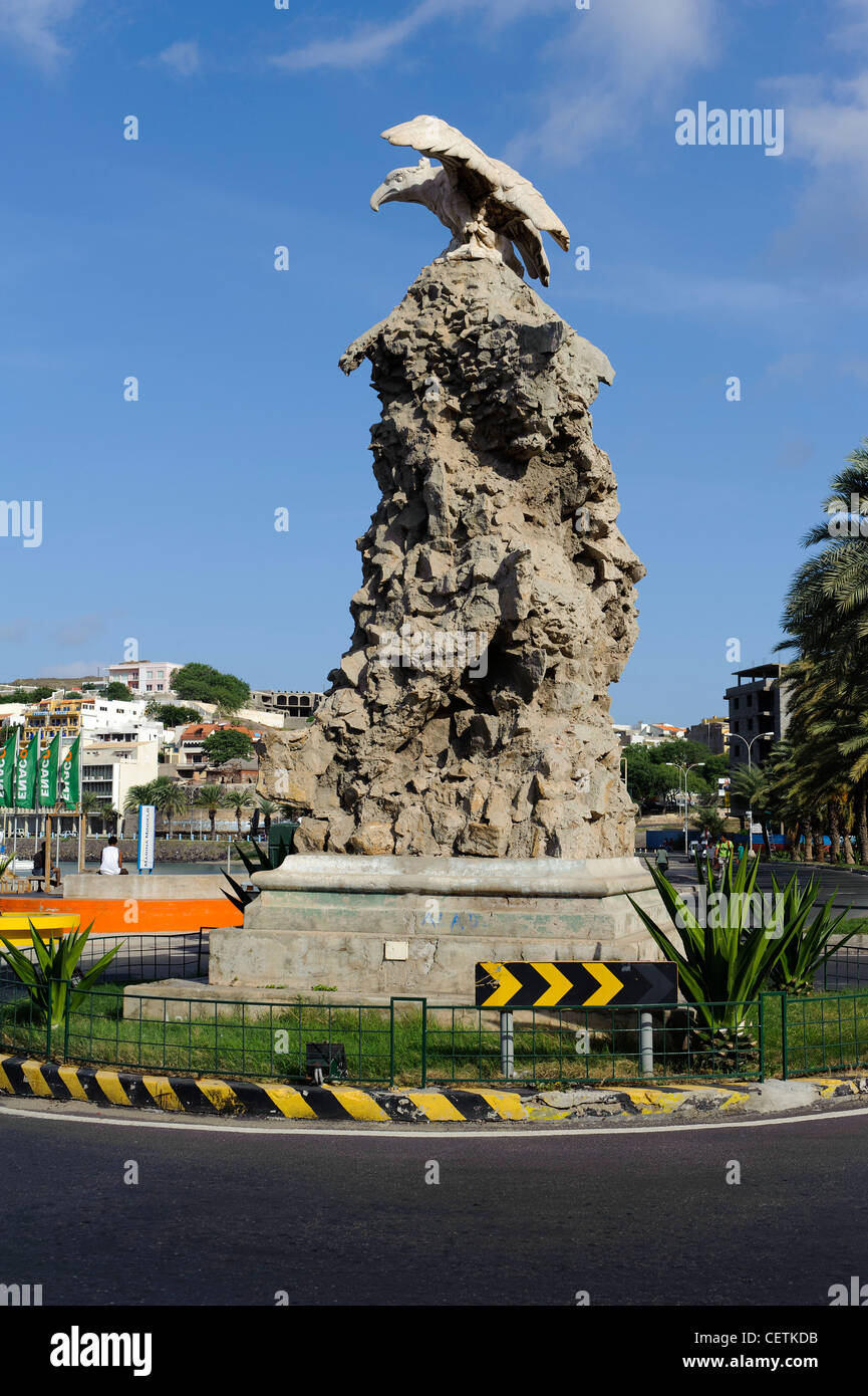 Monument Aguia a in Mindelo, Sao Vicente, Cape Verde Islands, Africa ...