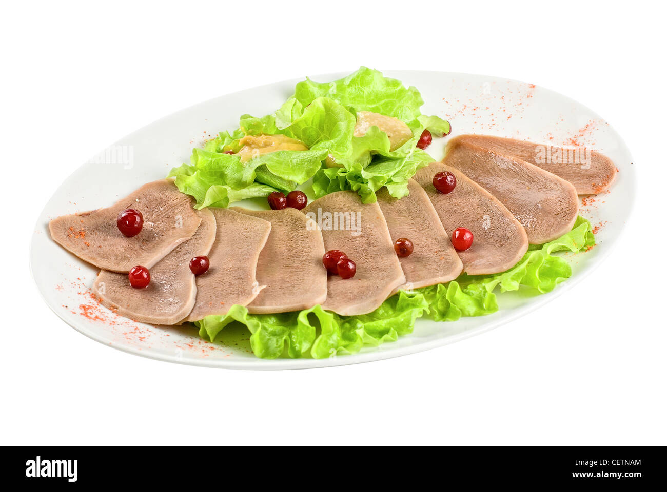 Beef pork tongue on Cut Out Stock Images & Pictures - Alamy