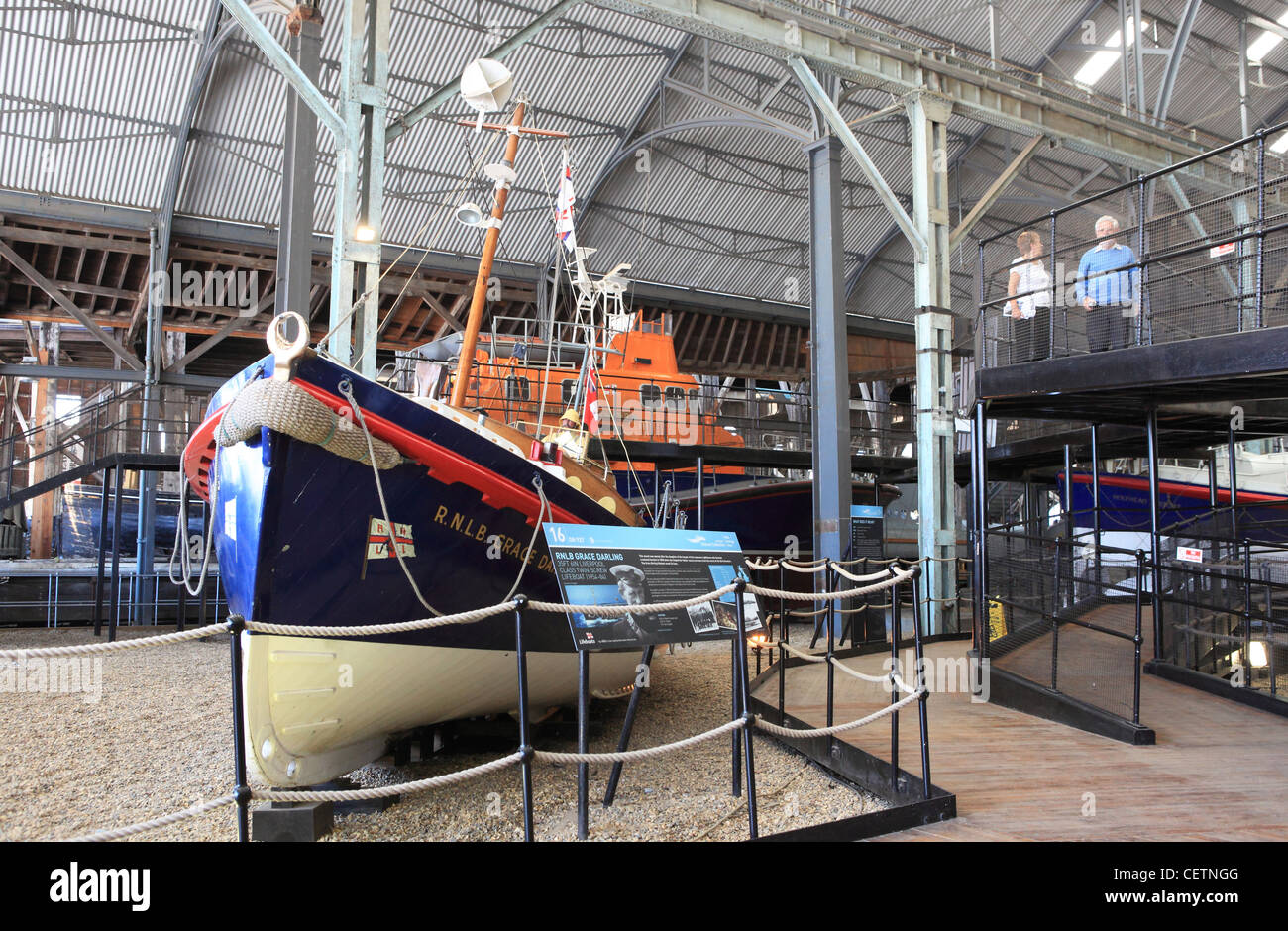 Inside the exhibition at the Historic Dockyard in Chatham, Kent ...