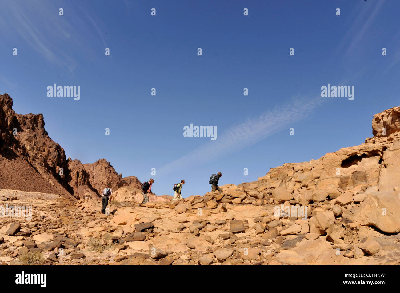 Desert scene in Jordan Stock Photo - Alamy